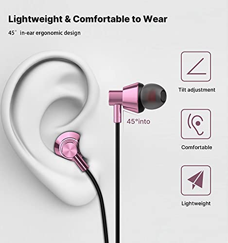 USB C Headphones, USB Type C Earbuds Stereo Bass Wired Earphones with Mic for iPad 10 Mini Pro Air 2022 Samsung S23 S22 Ultra Galaxy Z Fold 4 Flip 3 S20 S21 Google Pixel 7 Pro 6 OnePlus 11 10T 9 Pro 8