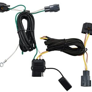 Oyviny Custom 4 Pin Trailer Wiring Harness 55363 for 1998-2006 Jeep TJ/Jeep Wrangler, Plug&Play TJ Trailer Wiring 80 Inches