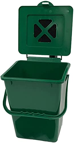 Exaco ECO 2000-NP Kitchen Compost Pail, 2.4 Gallon, Green