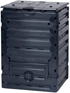 exaco 628000-np eco master 80 gallon compost bin, black