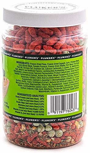 Fluker's Buffet Blend Adult Bearded Dragon Veggie Variety Diet 7oz - Includes Attached DBDPet Pro-Tip Guide