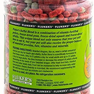 Fluker's Buffet Blend Adult Bearded Dragon Veggie Variety Diet 7oz - Includes Attached DBDPet Pro-Tip Guide