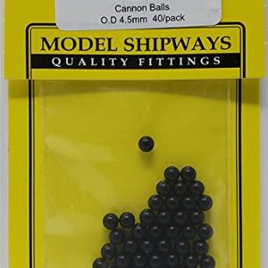 Model Shipways CANNONBALLS, 4.5mm 40 Pack