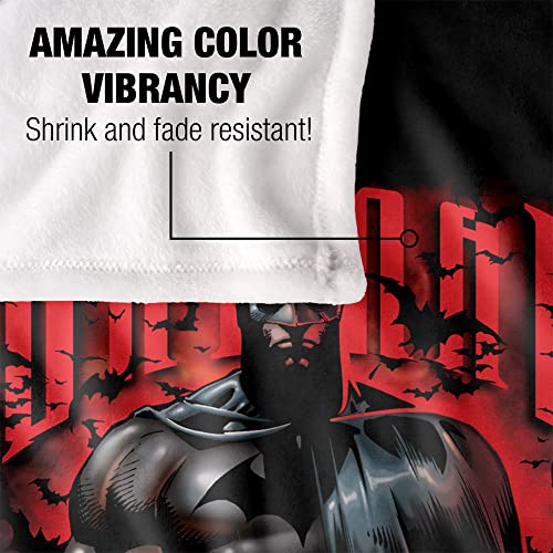 Batman Red Knight Officially Licensed Silky Touch Super Soft Throw Blanket 50" x 60"