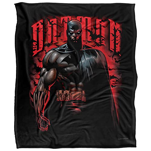 Batman Red Knight Officially Licensed Silky Touch Super Soft Throw Blanket 50" x 60"