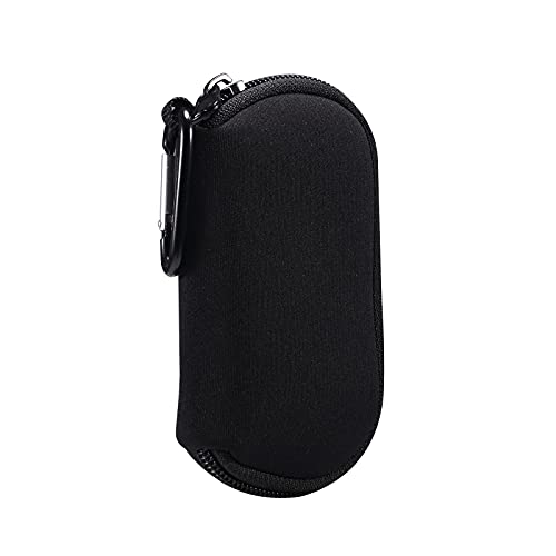 Neoprene Sleeve Earphone Carry Bag Earbud Case Earphone Carrying Case Storage Bag Headphone Mini Pouch for Wireless Earbuds Airpods Bluetooth Headset Case with Carabiner