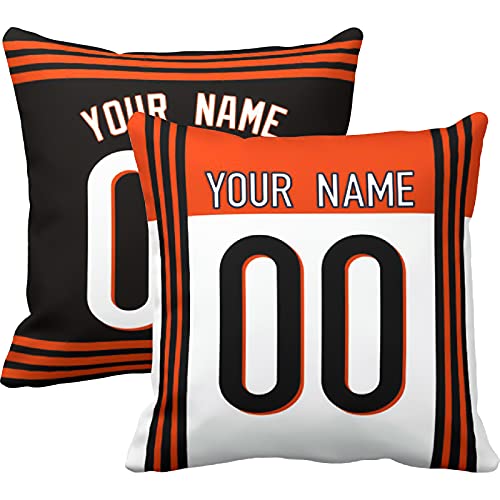 ANTKING Throw Pillow 2 Packs Custom Any Name and Number for Men Youth Boy Gift