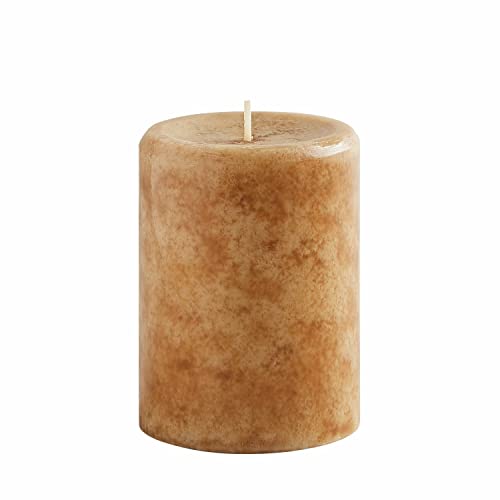 Pier 1 Unisex Amber Musk 3X4 Solid Pillar Candle Seasonal Celebration