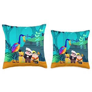 PIXAR Disney Carl Russell Dug Kevin Paradise Falls Throw Pillow, 18x18, Multicolor