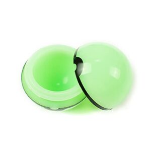 Joliand 6ml Pokeball Container, Silicone Wax Container Glows in The Dark, Food-Grade Silicone Container, Non-Stick Wax Oil Multi-Purpose Wax Storage Container (Green)