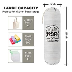 Funny Grocery Bags Holder Organizer For Shopping Bags, Wall Mount Plastic Bags Storage Container Dispensers,I Still Remember The Days I Prayed, Gift For The Preferred Family And Friends