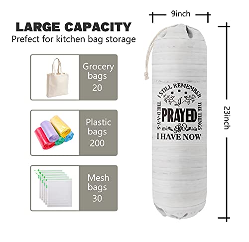 Funny Grocery Bags Holder Organizer For Shopping Bags, Wall Mount Plastic Bags Storage Container Dispensers,I Still Remember The Days I Prayed, Gift For The Preferred Family And Friends