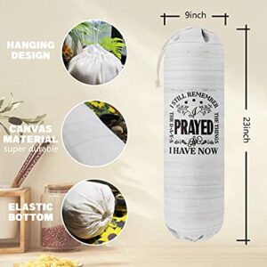 Funny Grocery Bags Holder Organizer For Shopping Bags, Wall Mount Plastic Bags Storage Container Dispensers,I Still Remember The Days I Prayed, Gift For The Preferred Family And Friends