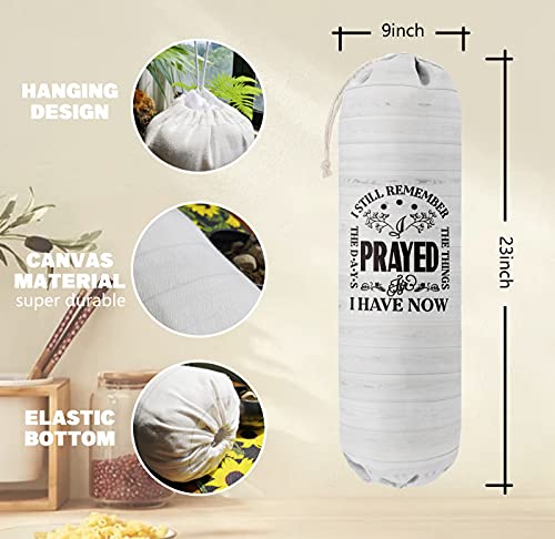 Funny Grocery Bags Holder Organizer For Shopping Bags, Wall Mount Plastic Bags Storage Container Dispensers,I Still Remember The Days I Prayed, Gift For The Preferred Family And Friends