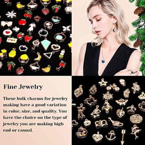 200Pcs Charms for Jewelry Making, Assorted Jewelry Bangle Charms, Wholesale Mixed Bulk Metal Earring Charms for DIY Necklace Bracelet Jewelry Making and Crafting