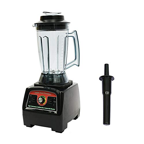 Commercial Blender, 132 Oz Professional Countertop Blender 2800 Watt Base, High Performance Ice Crusher - Large Smoothie Blender, Food Processor Frozen Fruit or Hot Soups Shakes, BPA-Free Jar