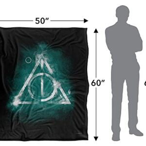 Harry Potter Geometric Deathly Hallows Officially Licensed Silky Touch Super Soft Throw Blanket 50" x 60"