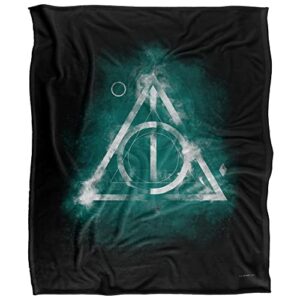 Harry Potter Geometric Deathly Hallows Officially Licensed Silky Touch Super Soft Throw Blanket 50" x 60"