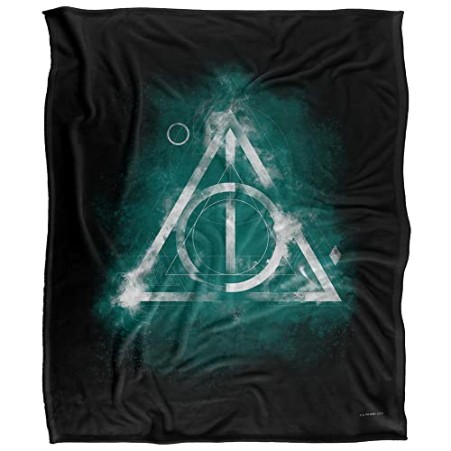 Harry Potter Geometric Deathly Hallows Officially Licensed Silky Touch Super Soft Throw Blanket 50" x 60"