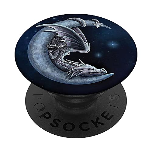 Baby Dragon Sleeps On The Moon PopSockets Swappable PopGrip