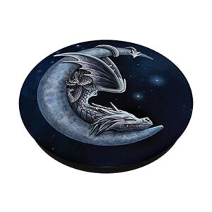 Baby Dragon Sleeps On The Moon PopSockets Swappable PopGrip