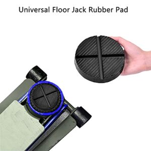 GRADE Universal Floor Jack Rubber Pad Jack Pad Adapter Pinch Weld Side Frame Rail Protector Puck/Pad (2 Pack)