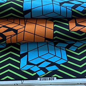 2021 African Ankara Fabric Polyester African Wax Prints Fabric 6 Yards for Party Dress (FP058)