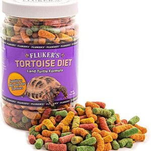 Fluker's Tortoise Diet Large Pellet Food 10oz - Includes Attached DBDPet Pro-Tip Guide