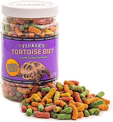 Fluker's Tortoise Diet Large Pellet Food 10oz - Includes Attached DBDPet Pro-Tip Guide