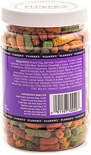 Fluker's Tortoise Diet Large Pellet Food 10oz - Includes Attached DBDPet Pro-Tip Guide