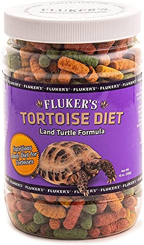 Fluker's Tortoise Diet Large Pellet Food 10oz - Includes Attached DBDPet Pro-Tip Guide