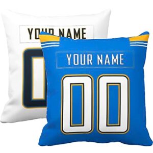 throw pillow 2 packs custom any name and number for men youth boy gift