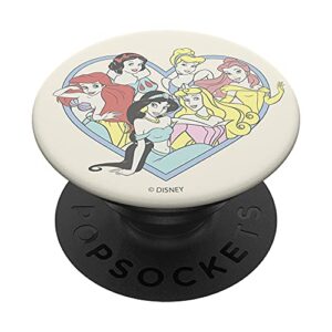 disney princess vintage princess group heart popsockets swappable popgrip