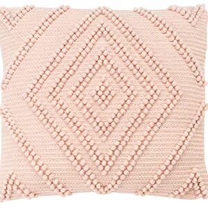 Safavieh Home Collection Eira Boho Rose 20-inch Square Decorative Accent Throw Pillow (Insert Included) PLS124C-2020, 22"x22"