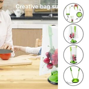 Baggy Rack Clip Plastic Food Bag Storage Rack Stand Space-saving Multi-purpose Green