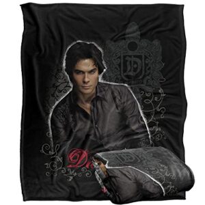 vampire diaries damon officially licensed silky touch super soft throw blanket 50" x 60"