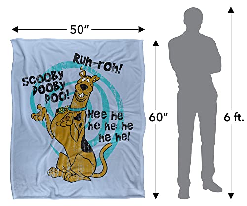 Scooby-Doo Quoted Officially Licensed Silky Touch Super Soft Throw Blanket 50" x 60"