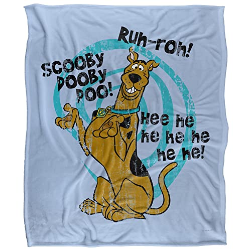 Scooby-Doo Quoted Officially Licensed Silky Touch Super Soft Throw Blanket 50" x 60"