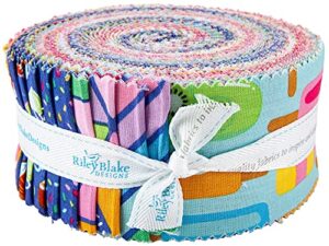 damask love rainbowfruit rolie polie 40 2.5-inch strips jelly roll riley blake designs rp-10890-40