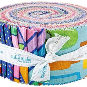 Damask Love Rainbowfruit Rolie Polie 40 2.5-inch Strips Jelly Roll Riley Blake Designs RP-10890-40