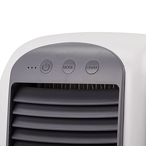 Ultimaxx 2 Pack - CORDLESS, Portable Mini Air Conditioner with 3 Speeds - Personal Air Conditioner Cooling Fan is Whisper-Quiet & Doubles as a Dehumidifier for Bedroom, Office/Desk, Camping & More