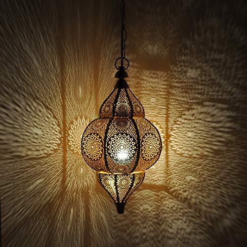 DecorHack by Arusaya Wedding Event Party Festival Decoration Ceiling Pendant Fixtures Lamp Light Moroccan Lamp (14X8 Inch)