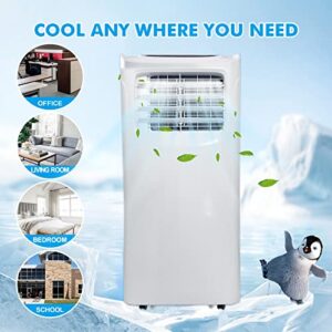 Global Air 10,000 BTU Portable Air Conditioners - Portable AC with Dehumidifier, Fan Mode, Remote Control & Window Kit Included - Ideal for Home, Office, Apartment & Small Rooms up to 300 Sq.Ft.