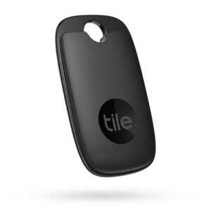 tile pro 1-pack. powerful bluetooth tracker, keys finder and item locator for keys, bags, and more; up to 400 ft range. water-resistant. phone finder. ios and android compatible.