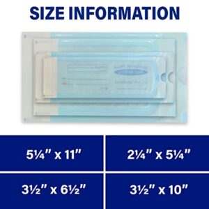 [200pcs] Self Seal Sterilization Pouches, Autoclave Pouches Adhesive Strips (6.5" x 3.5")