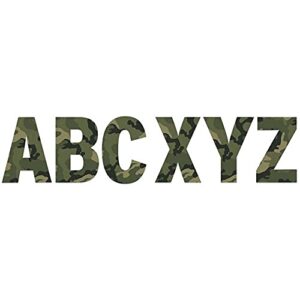 eureka classic camo 7" deco letters, 129 pieces