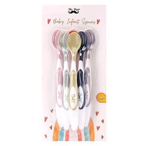 Mr. Pen- Baby Spoons, 6 Pack, Silicone Baby Spoon, Soft-Tip Baby Feeding Spoon, Infant Spoons, Feeding Spoons for Babies, Baby Food Spoon, Spoons for Baby, Toddler Spoons