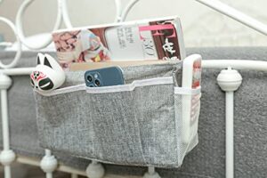 moon & star home, dormitory bed hanging storage bag/storage bag, dark gray, length 31 cm, width 11 cm, height 16 cm