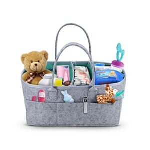 UXZDX Baby Diaper Caddy Organizer Portable Storage Basket Essential Bag for Nursery Waterproof Liner Changing Table Storage Bag