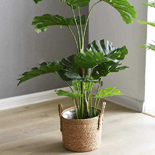 UXZDX Straw Storage Basket Rattan Floor Flower Pot Crafts Decoration Modern Home Living Room Bedroom Shop Flower Basket